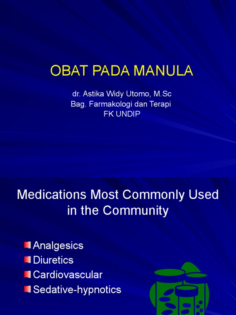 2018 Obat Pada Manula | PDF | Nonsteroidal Anti Inflammatory Drug ...