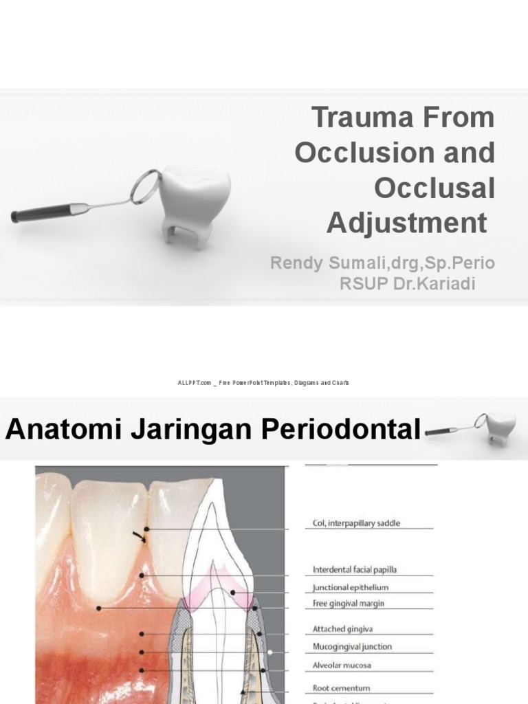 Trauma Oklusi Dan Occlusal Adjustment | PDF