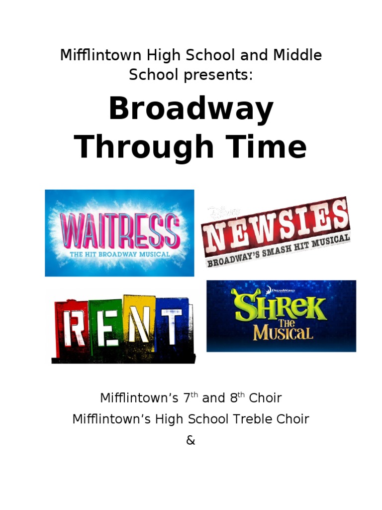 Broadway Program | PDF | Entertainment (General)