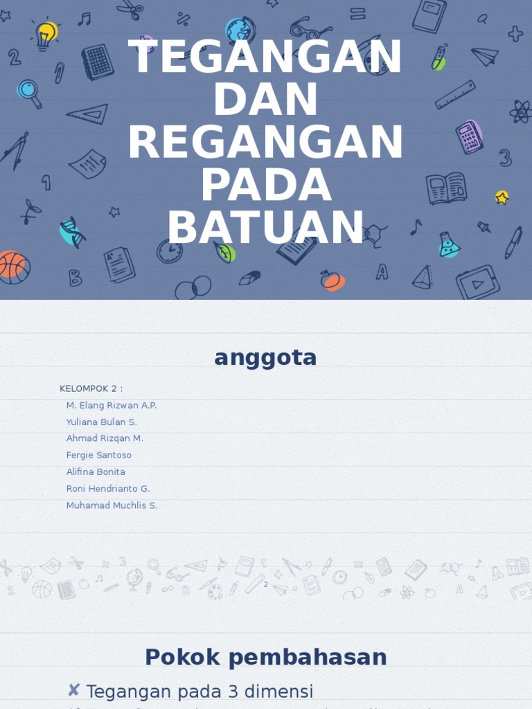 Kelompok 2 Tegangan Dan Regangan Pada Batuan | PDF
