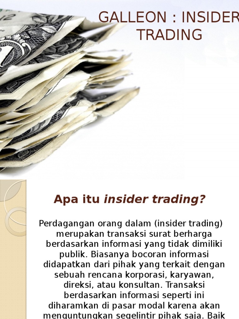 Kasus Insider Trading Galleon Group | PDF