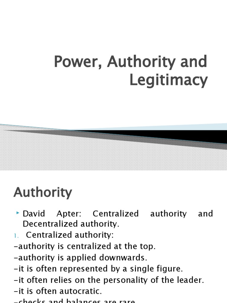 Power, Authority and Legitimacy | PDF | Legitimacy (Political) | Power ...