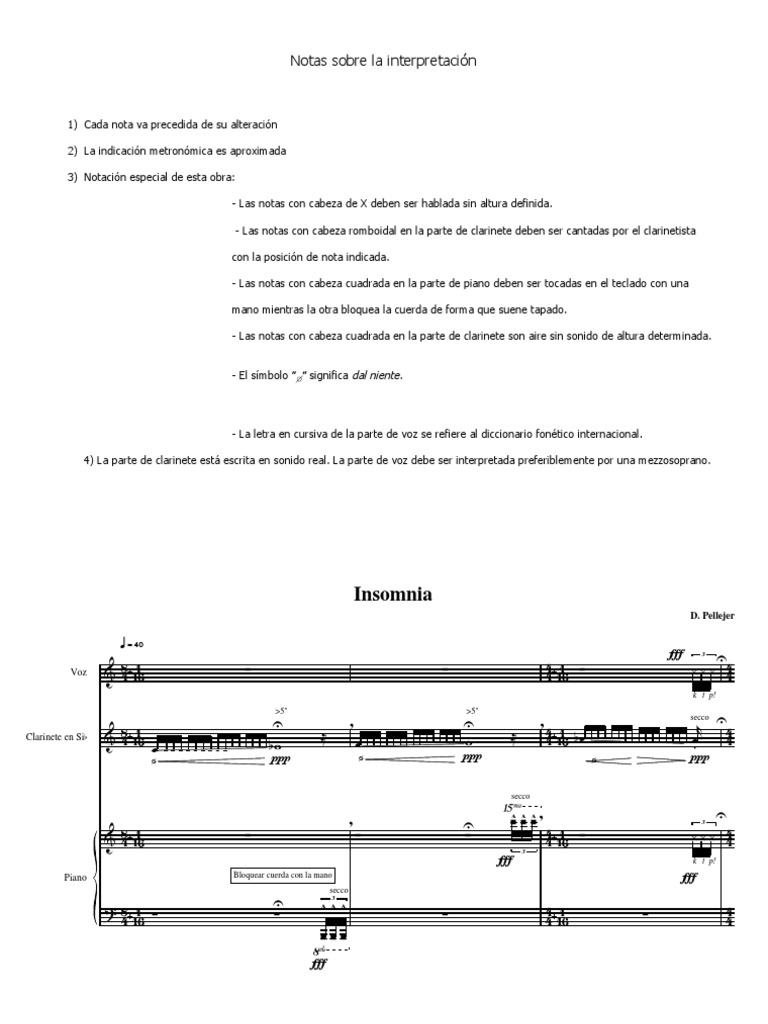 IMSLP330025 PMLP533909 Insomnia | PDF | Elementos de la música | Las ...