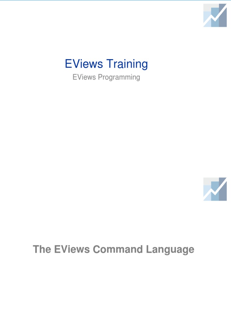 Tutorial Eviews Programming PDF | PDF | Parameter (Computer Programming ...