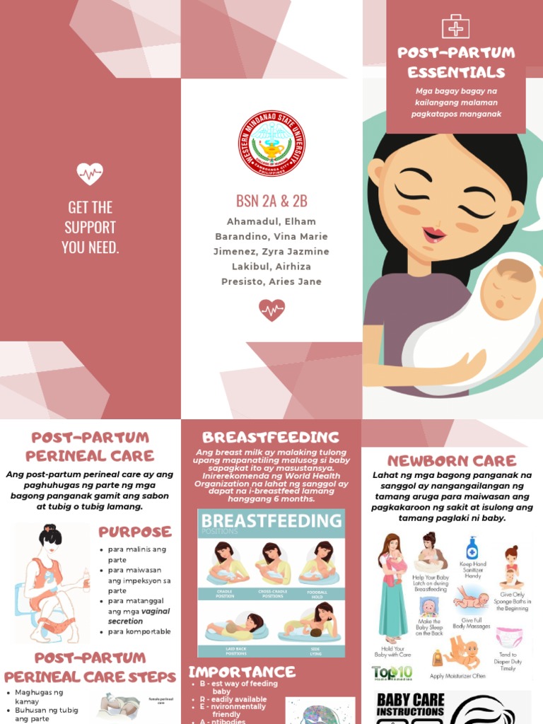 Pink and White Pregnancy Medical Trifold Brochure | PDF