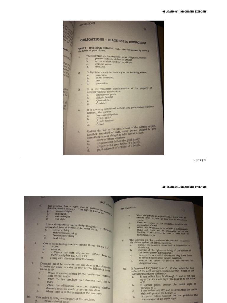 ObliCon Diagnostic-Exercises PDF | PDF