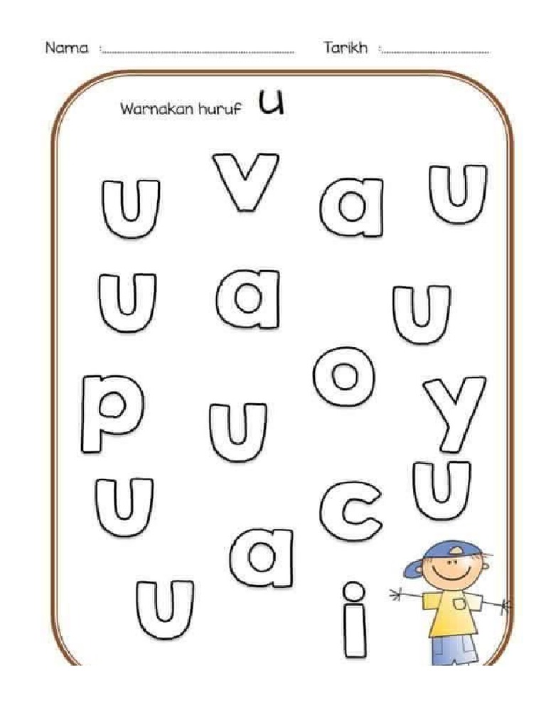 Lembaran Kerja Huruf U | PDF