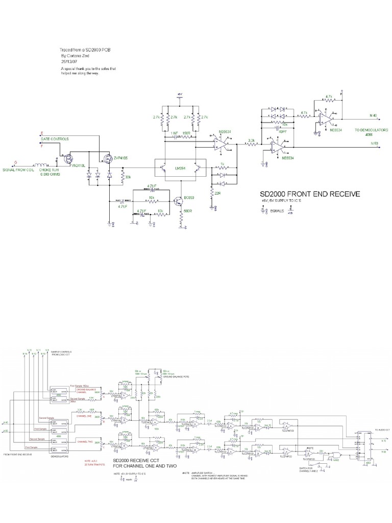 Full SD2000 Schematic Part One | PDF