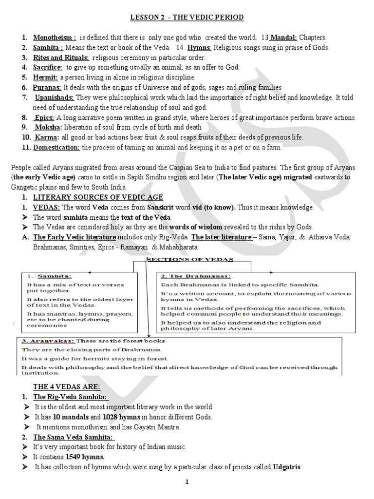 L-2 The Vedic Age | PDF | Vedas | Sikhism