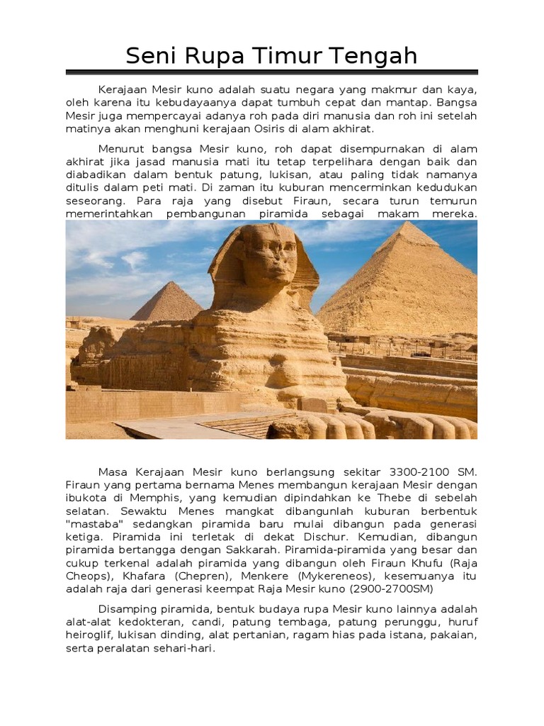 Seni Rupa Di Timur Tengah2 | PDF