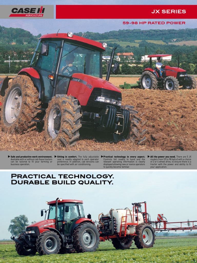 Case IH JX80 - Tractor - Jxplatform | PDF | Tractor | Four Wheel Drive
