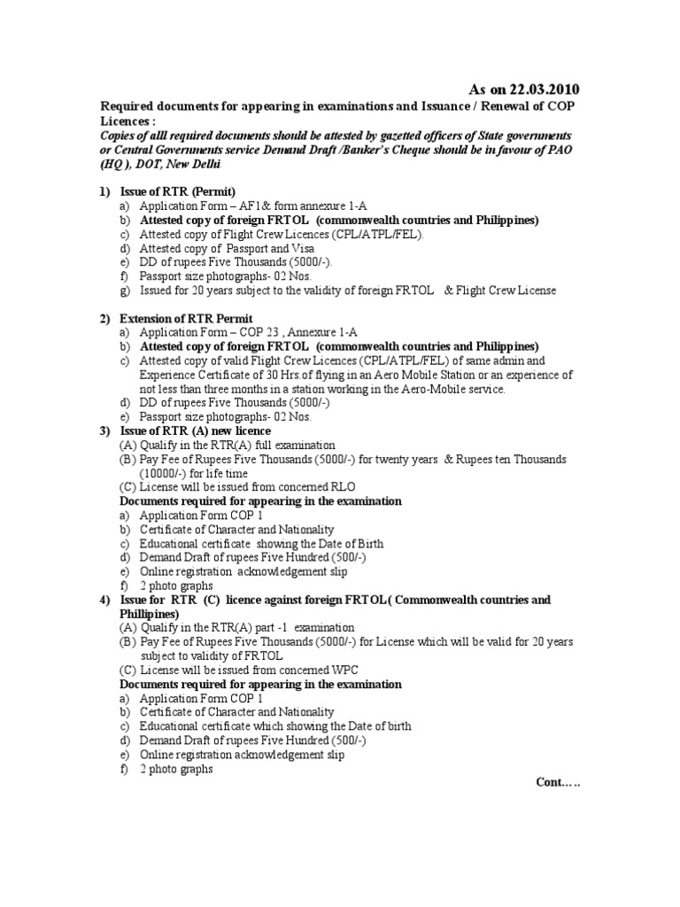 Check List COP | PDF | License