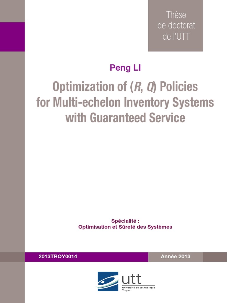 Optimization of (R, Q) Policies For Multi-Echelon Inventory Systems ...