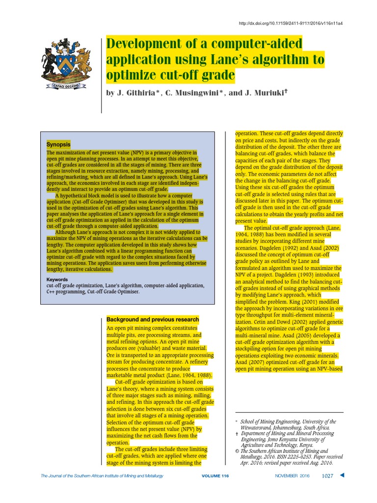 Development of A Computer Algorithm | PDF | Mathematical Optimization ...