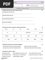 Évaluations de conjugaison CE1 | PDF | Conjugaison | Verbe