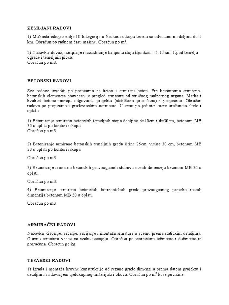 Predmjer I Predracun Radova | PDF