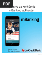 Uputstvo Za Korišćenje Mobilne Aplikacije UniCredit Banke | PDF