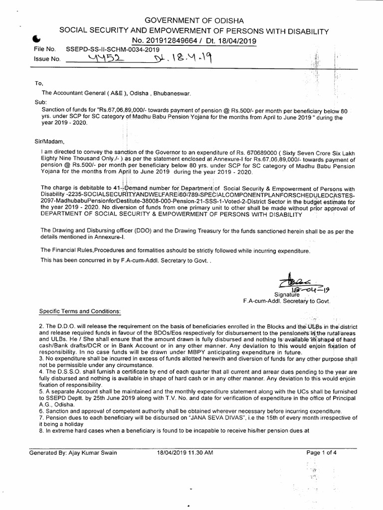 MBPY Sanction Order PDF | PDF | Government | Economies