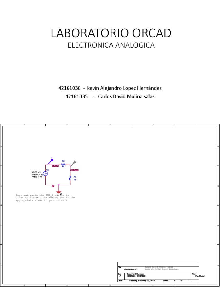 Orcad | PDF | Hertz | Electronics