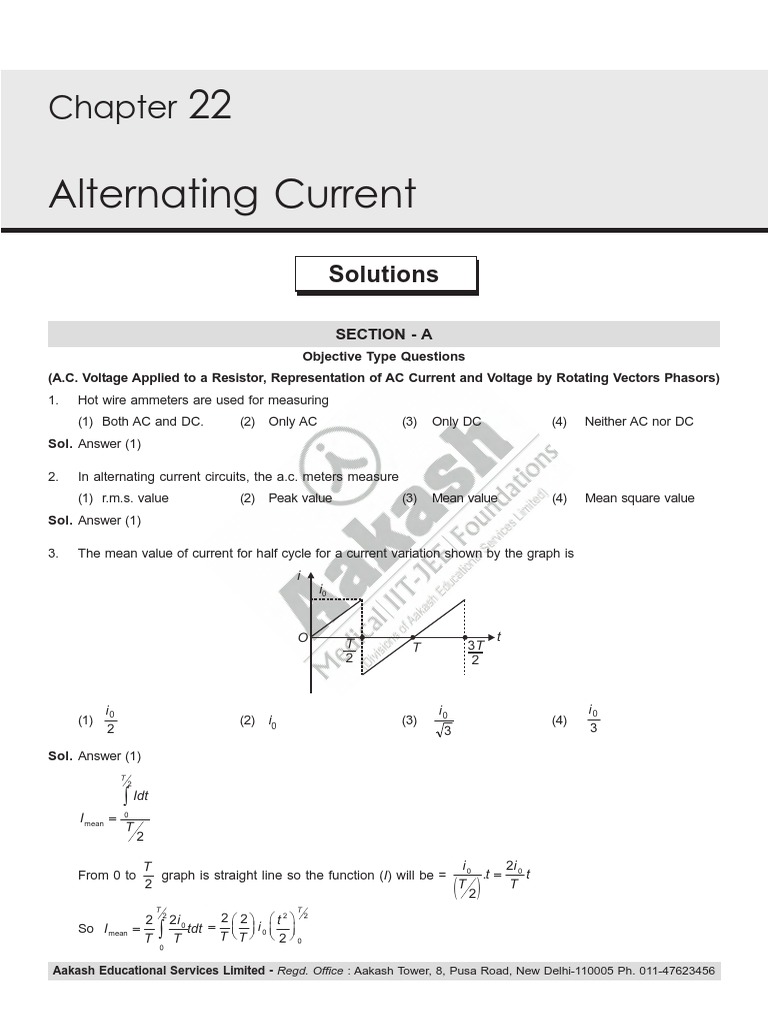 AC Chapter-22 PDF | PDF | Inductor | Electrical Network