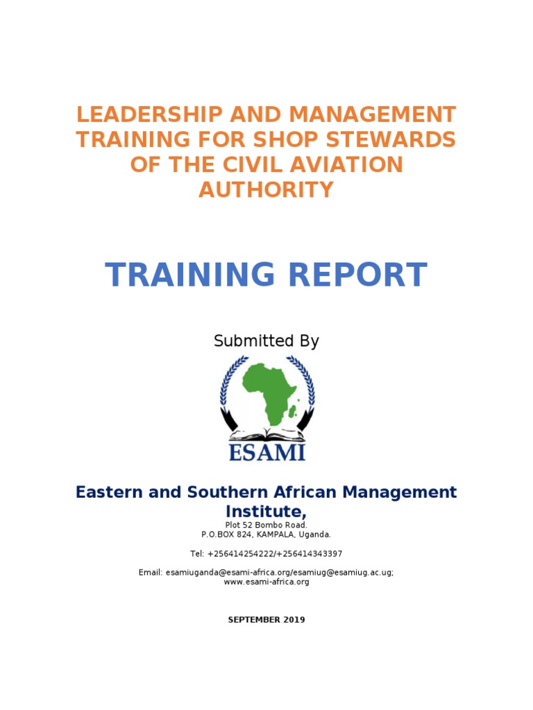 Sample Training Report | PDF | Uganda | Leadership