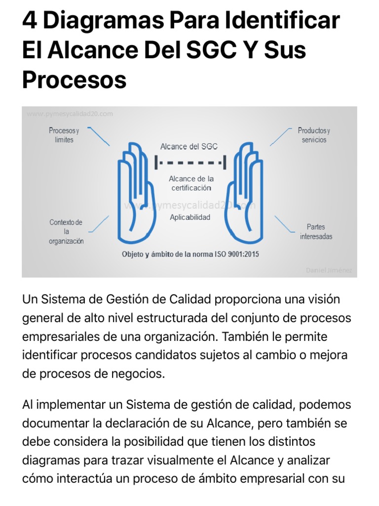 Diagramas para Definir Alcance SGC | PDF | Ciencia de sistemas ...