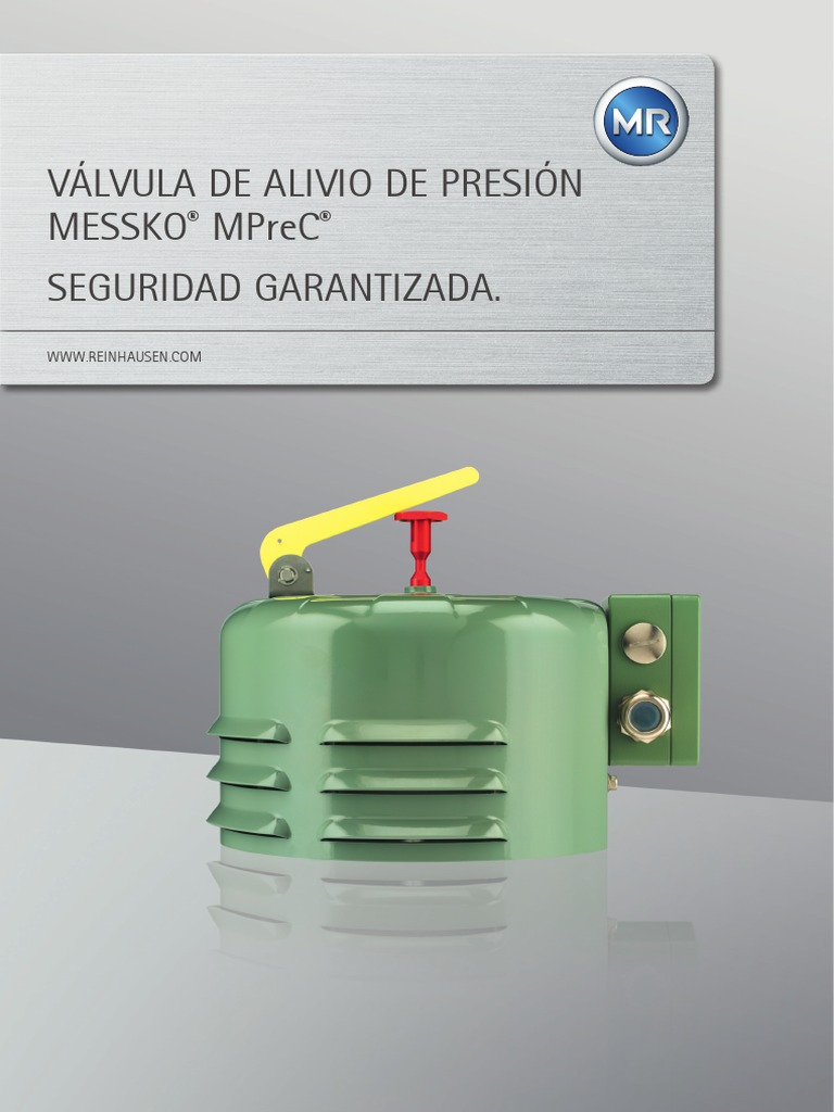 Válvula De Alivio De Presión Messko Mprec Seguridad Garantizada ...
