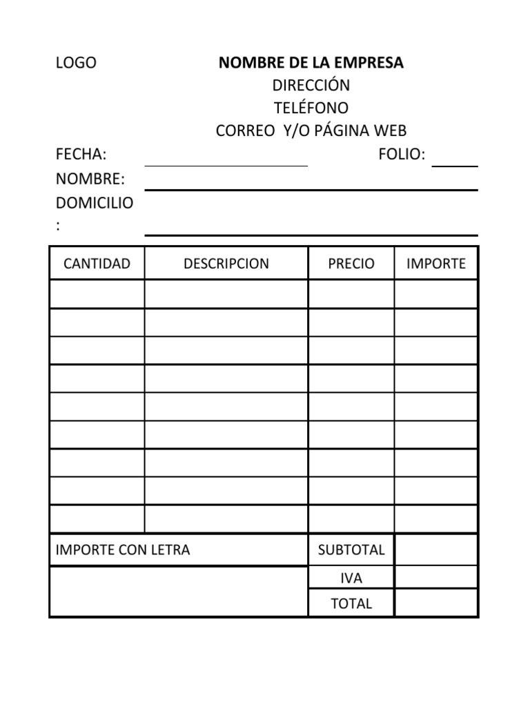Remito Plantilla 1 Generica | PDF
