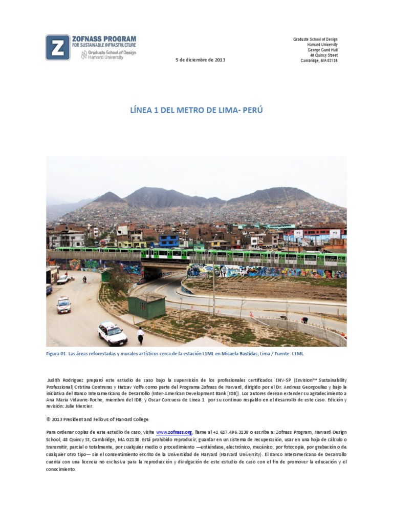 Línea 1 Del Metro de Lima - Perú | PDF | Lima | Transporte