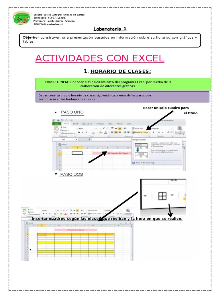 Guia Excel 5° | PDF