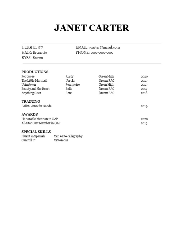Resume Template PDF | PDF
