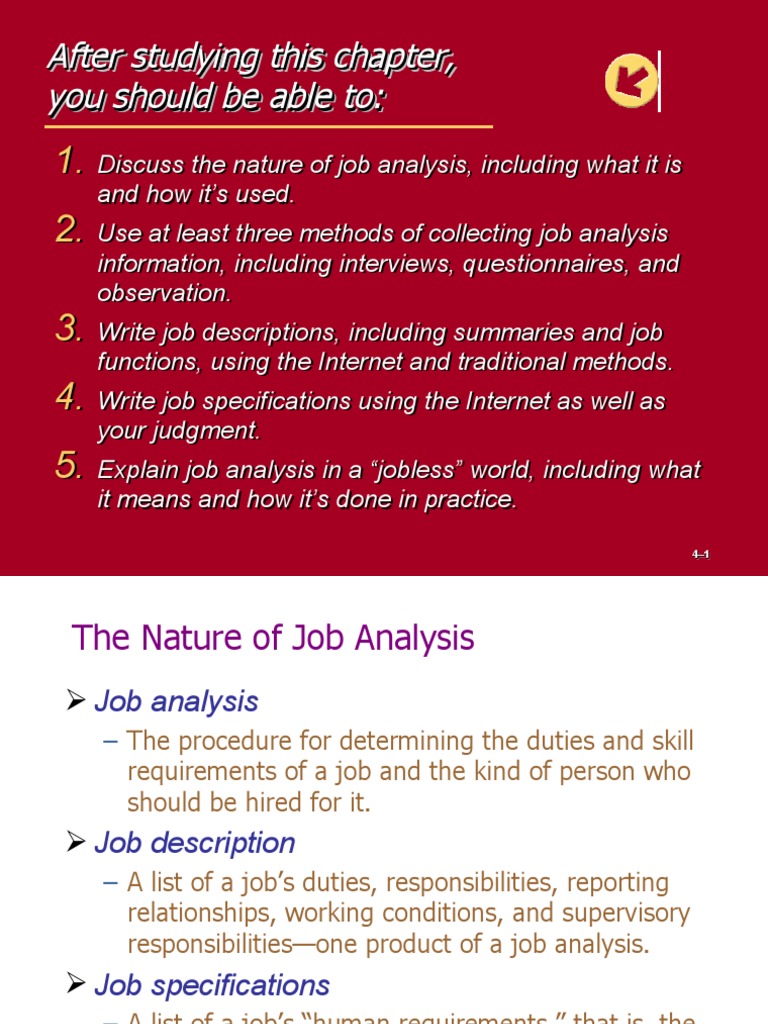 Job Analysis | PDF | Competence (Human Resources) | Cheque