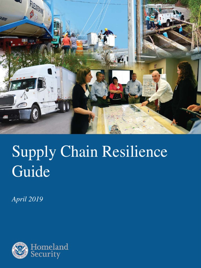Supply Chain Resilience Guide: April 2019 | PDF | Emergency Management ...