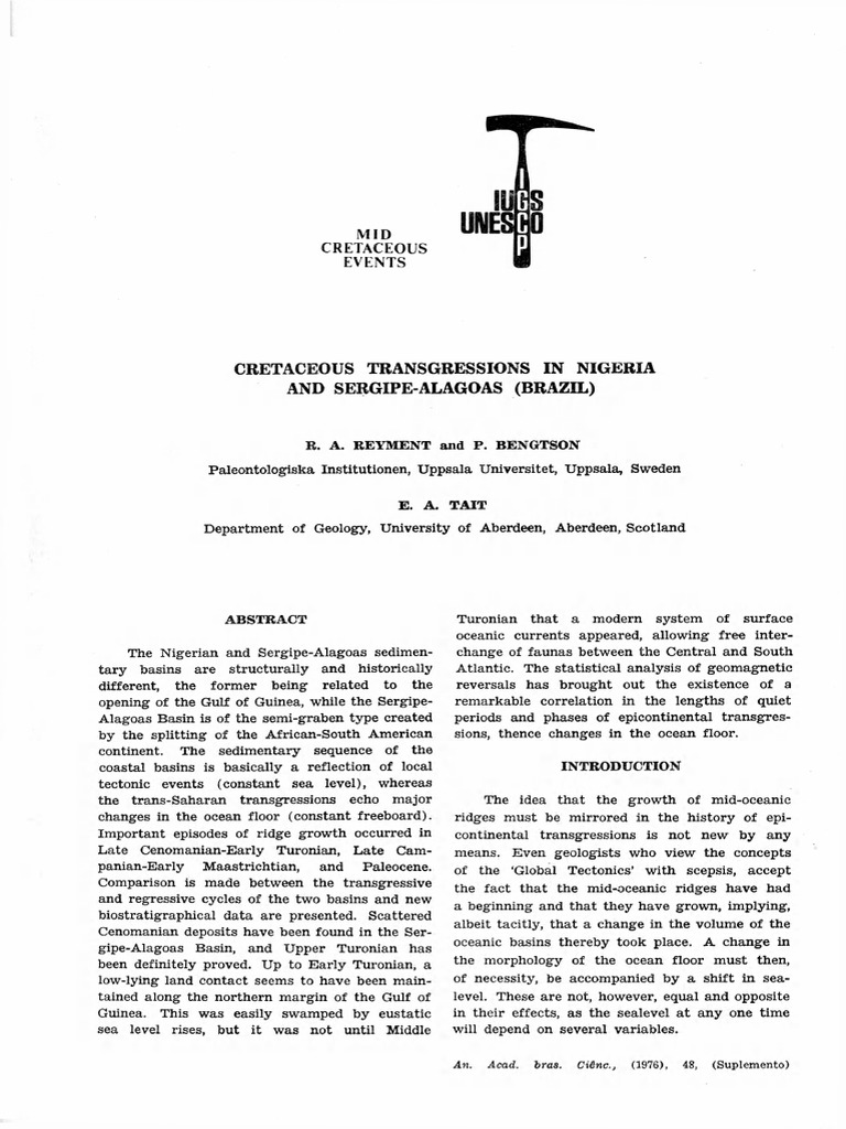 12 Reyment Et Al. 1976 - Anais Da Academia Brasileira de Ciências ...