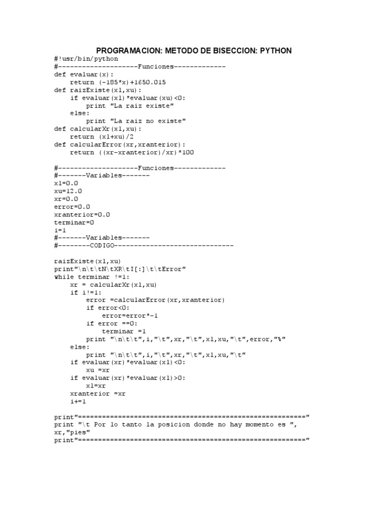 Métodos Numéricos Programación | PDF