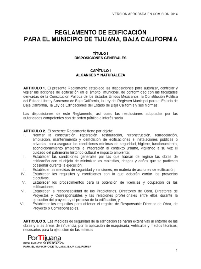 Reglamento de Edificacion para El Munici | PDF | Arquitecto | Comisión Europea