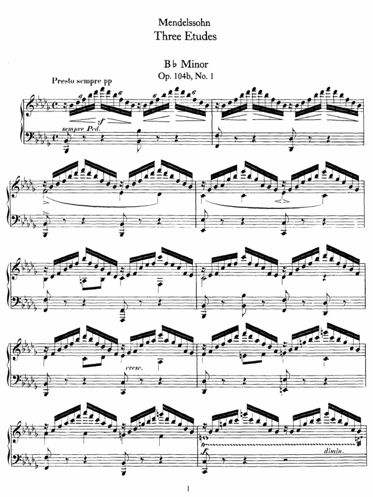 3 Etudes, Op 104b PDF | PDF
