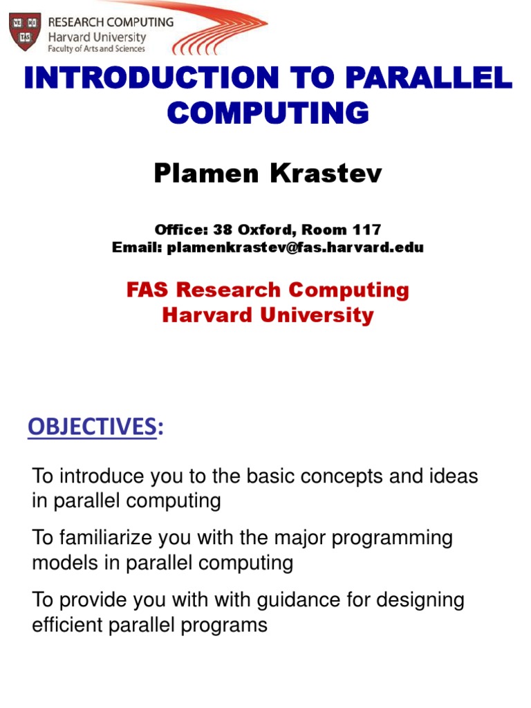 Intro Parallel Computing PDF | PDF | Parallel Computing | Message ... Intro Parallel Computing PDF | PDF | Parallel Computing | Message ...