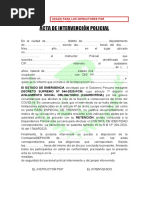 Acta de Recojo de Indicios y Evidencias Formato Nuevo. | PDF | Crímenes | Crimen y violencia