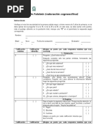 Test de Isaacs | PDF