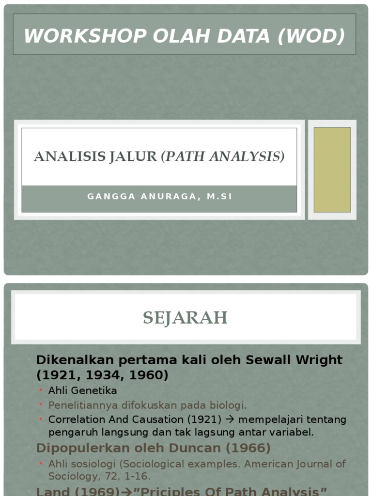 Wod - Analisis Jalur (Path Analysis) | PDF