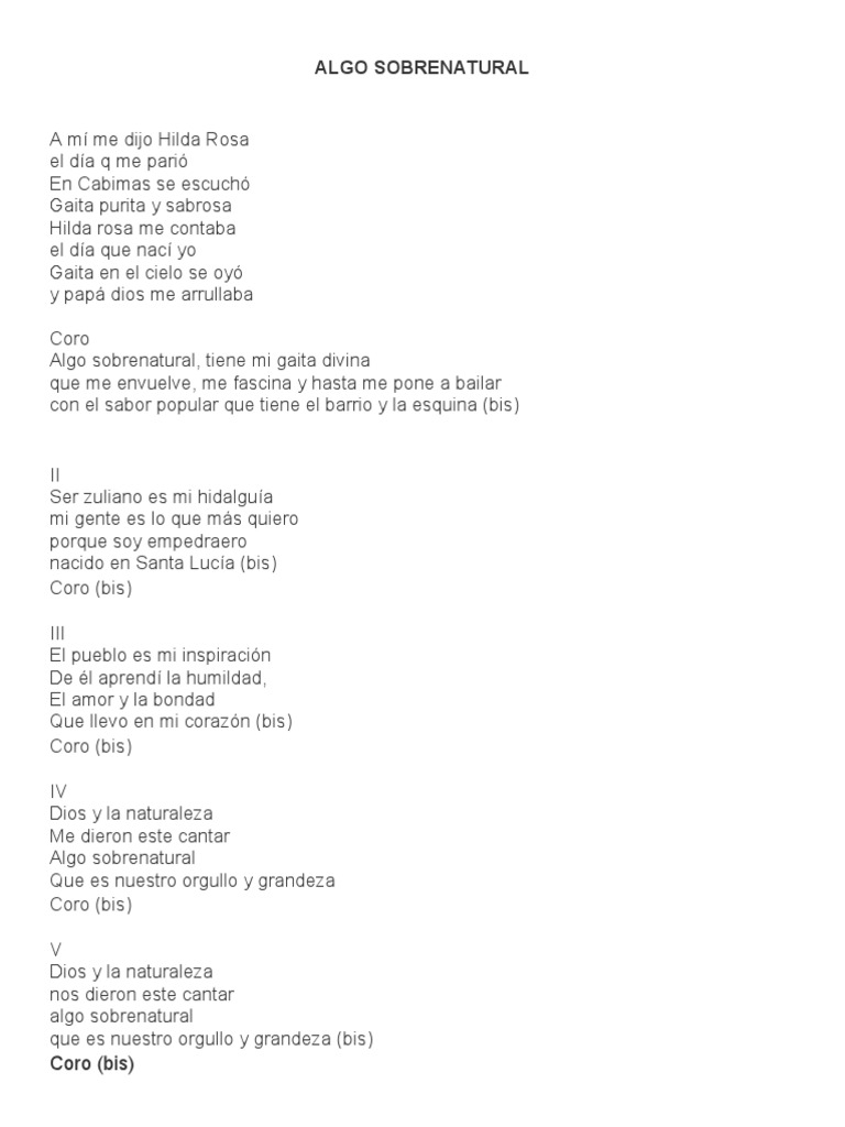 Letras Gaita | PDF