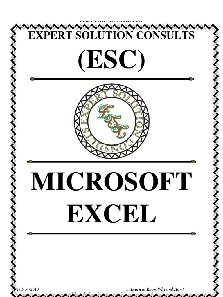 Microsoft Excel Manual PDF Microsoft Excel Spreadsheet