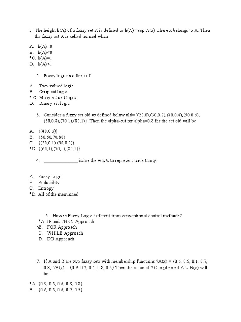 MCQ Questions On Soft Computing | PDF | Fuzzy Logic | Artificial Neural Network