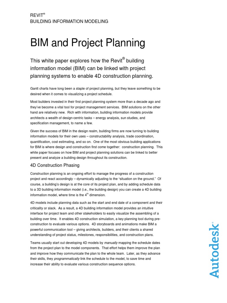 BIM Project Planning EN PDF | PDF