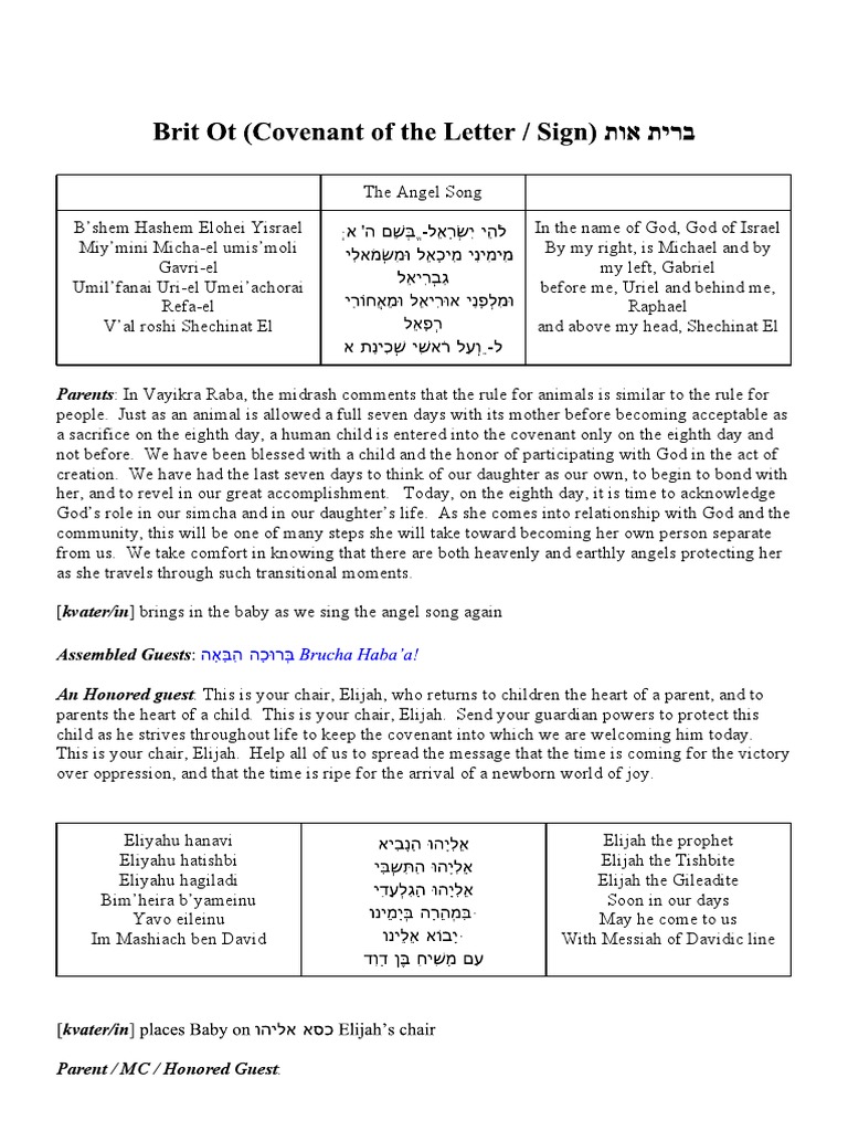 B'sheim Hashem PDF | PDF | Elijah | Covenant (Biblical)