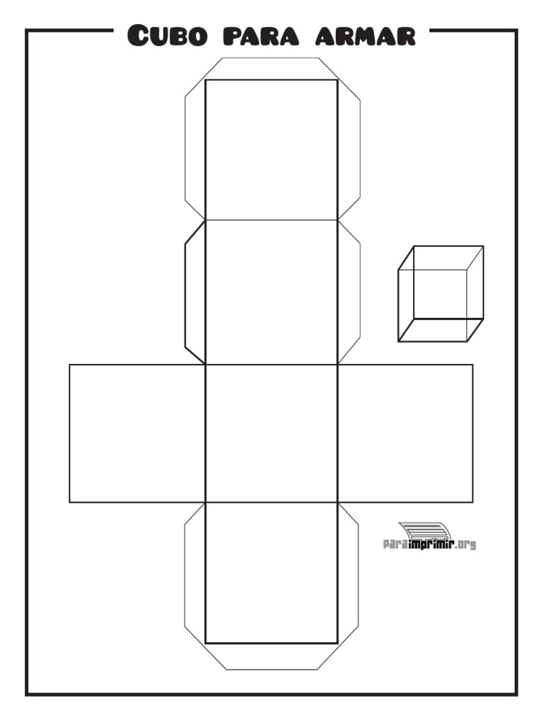Plantilla De Cubo Imprimible Monta Y Recorta Tu Cubo De ODS