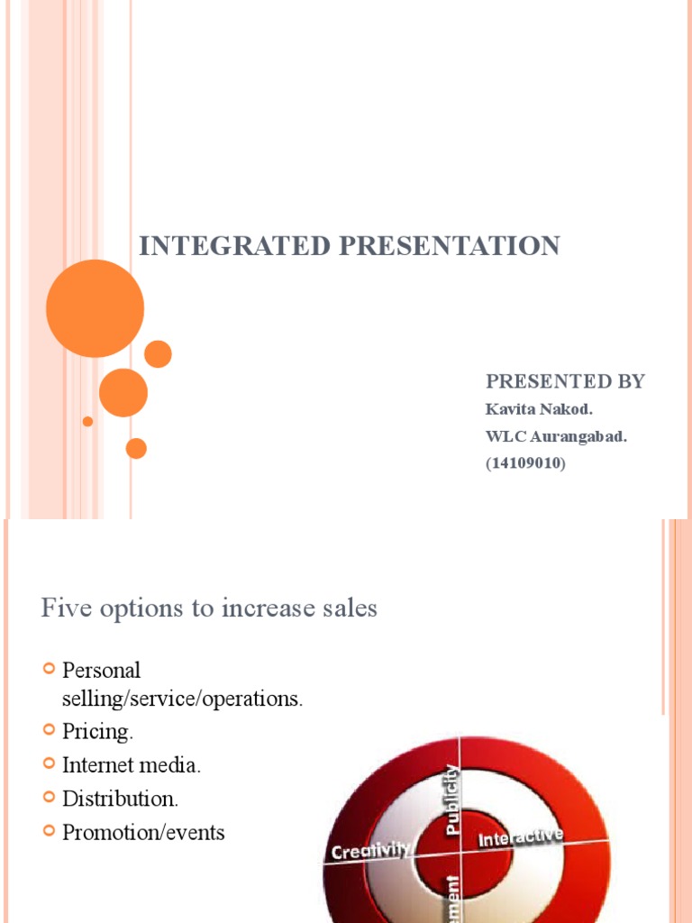 Integrated Presentation: Presented by | PDF | Enterprise Resource Planning | Marketing