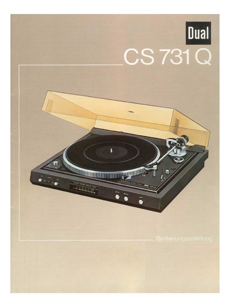 Dual CS 731 Q Owners Manual | PDF