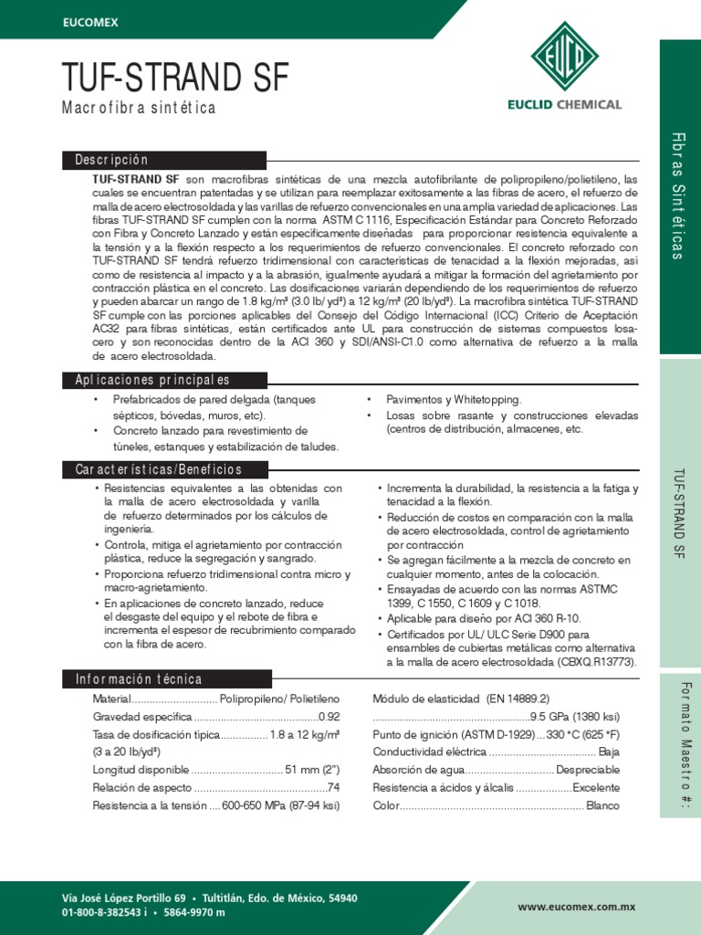 Tuf Strand SF | PDF | Hormigón | Acero Tuf Strand SF | PDF | Hormigón | Acero